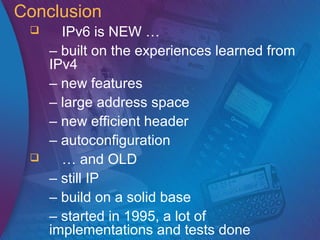 INTERNET PROTOCOL VERSION 6 | PPT