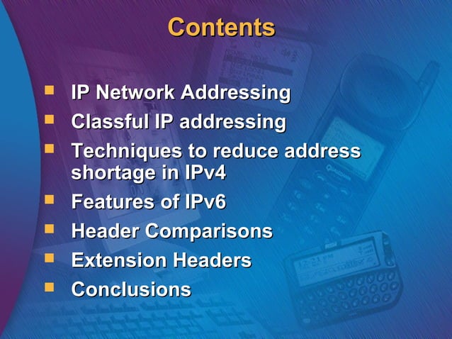INTERNET PROTOCOL VERSION 6 | PPT