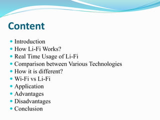 li-fi technology | PPTX