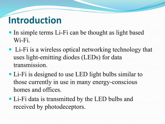 li-fi technology | PPT | Free Download