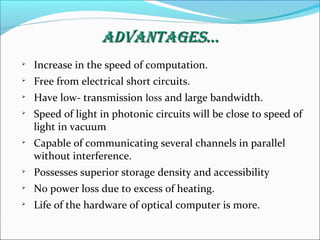 optical computers | PPT