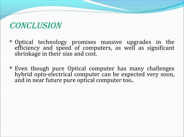 optical computers | PPT