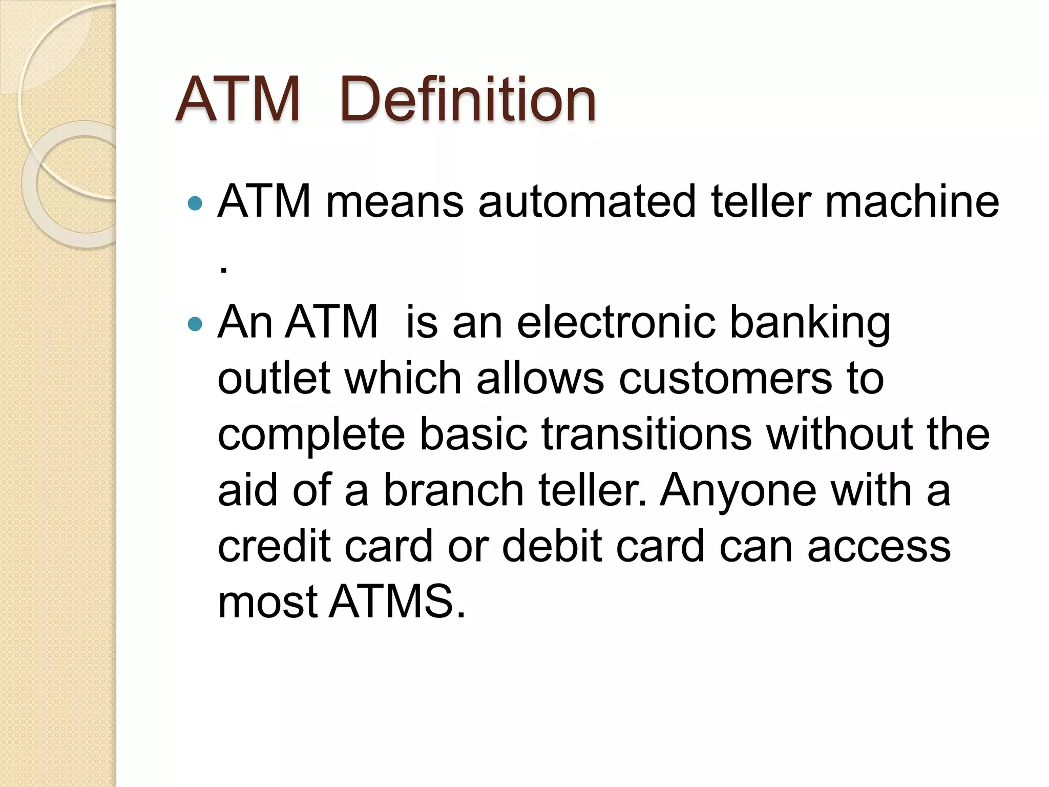 ATM with an EYE | PPTX