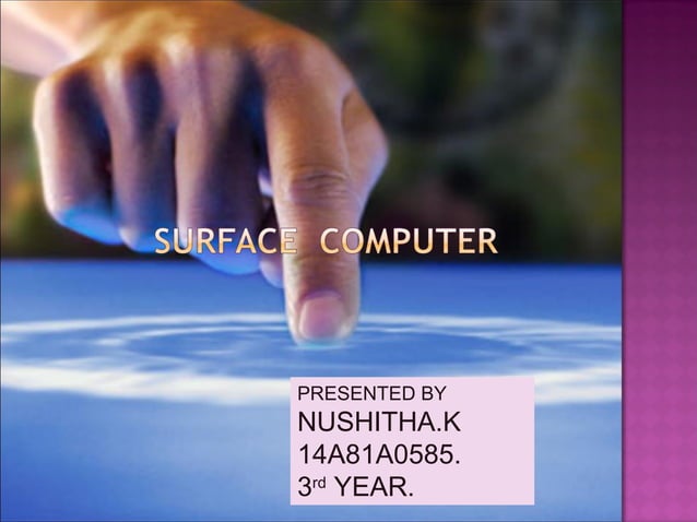 surface computer | PPT