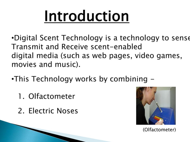 Digital Scent Technology | PPT