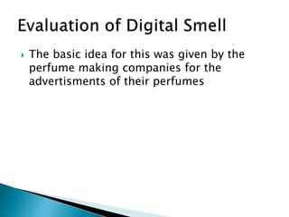 Digital Scent Technology | PPT