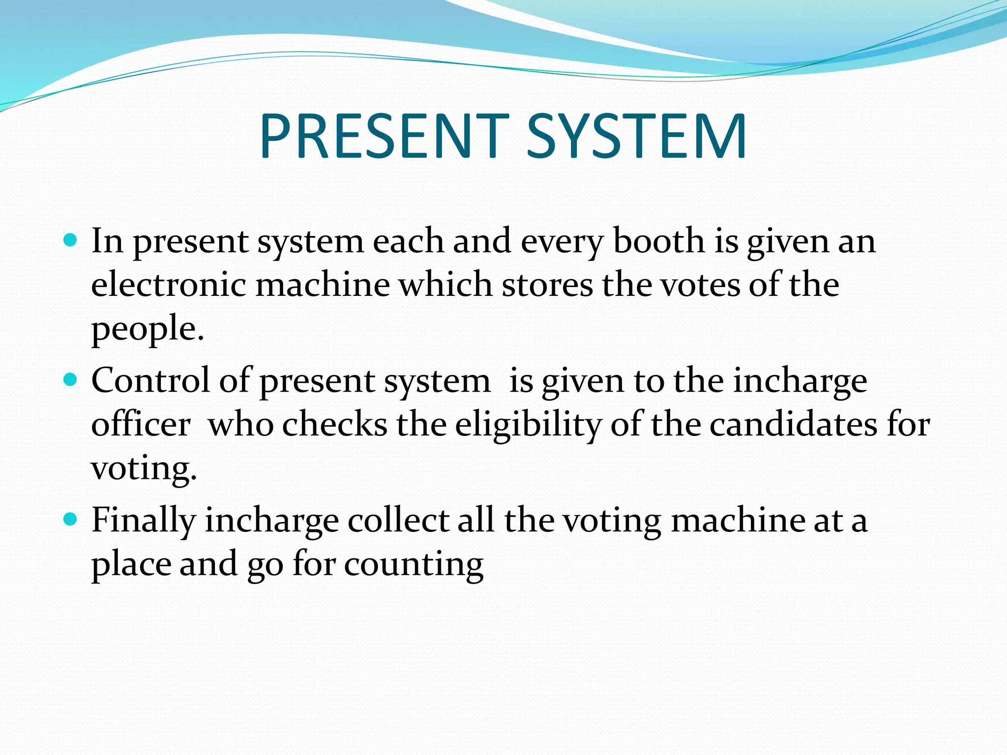 e-voting system | PPTX