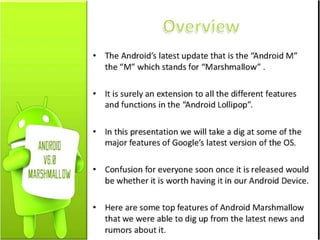 android marshmallow | PPT