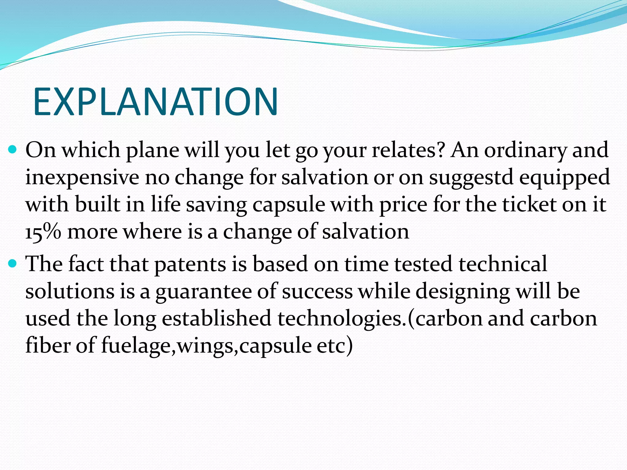 AIR PLANE SAFETY SYSTEM | PPTX