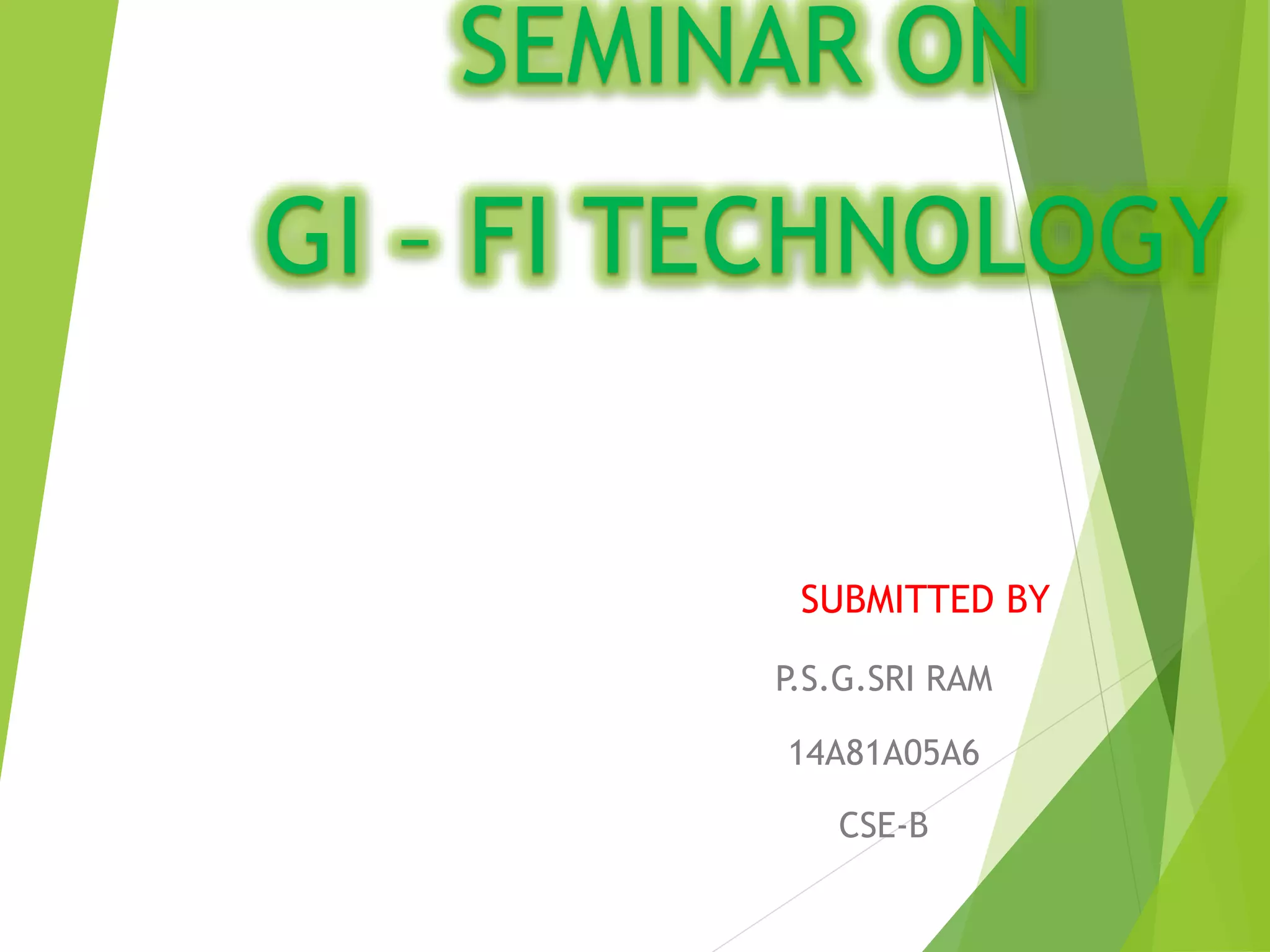 gi-fi technology | PPT