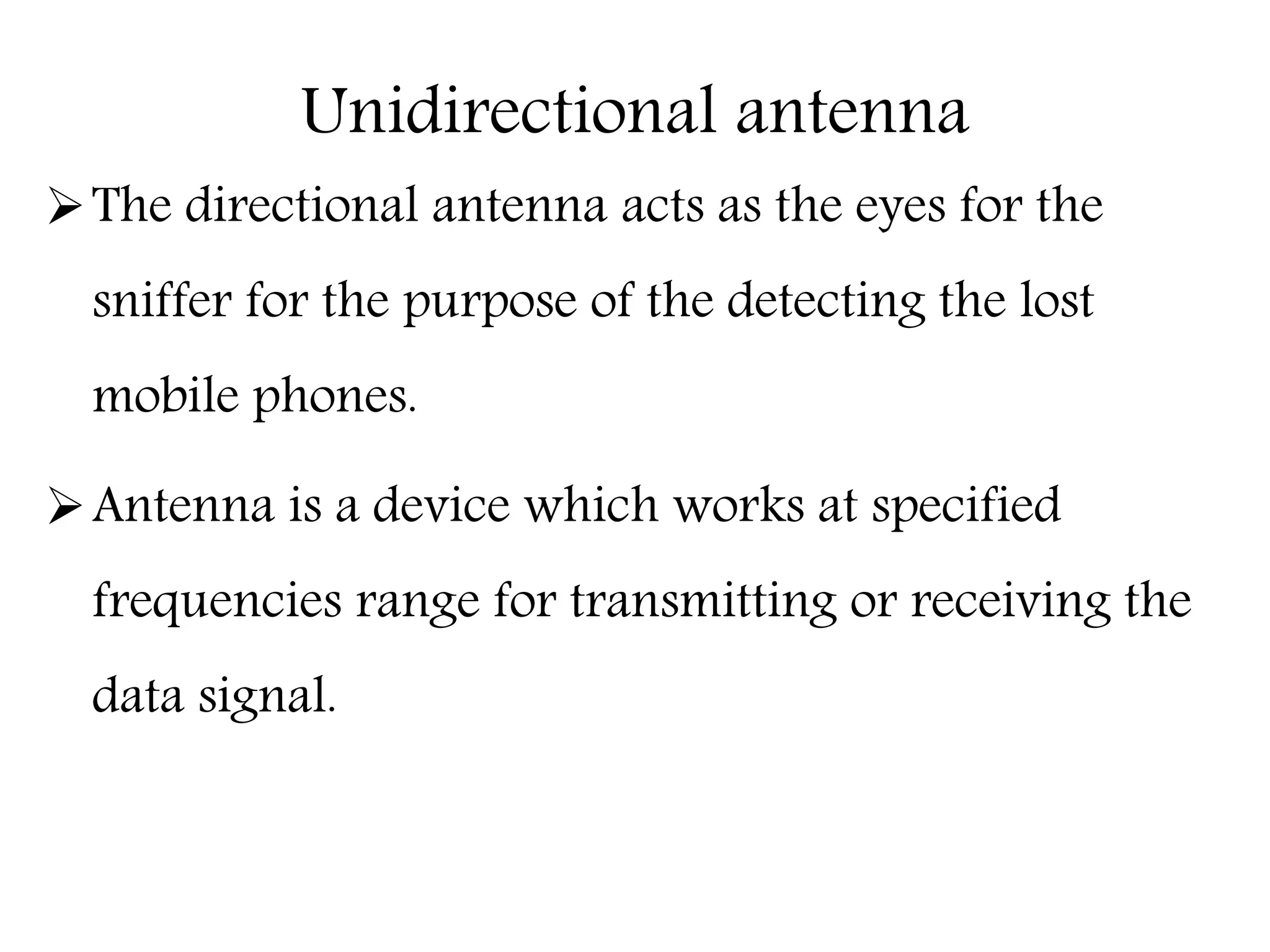 SNIFFER FOR DETECTING LOST MOBILES | PPTX