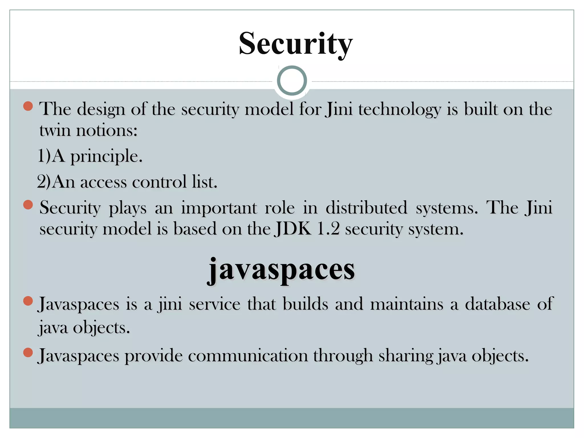 JINI Technology | PPT