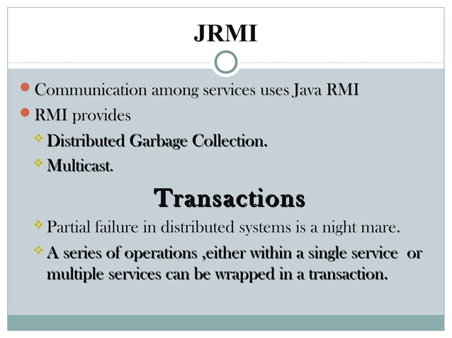 JINI Technology | PPT | Programming Languages | Computing