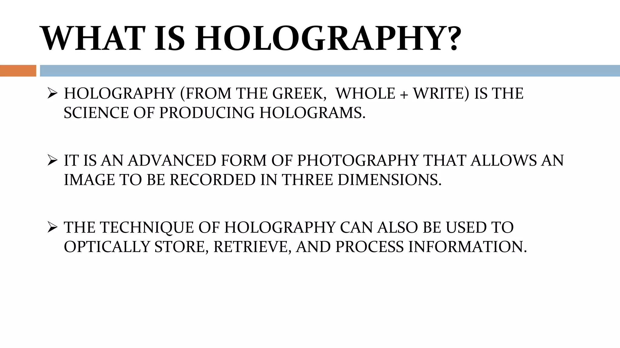 holography in future | PPTX
