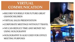 holography in future | PPTX