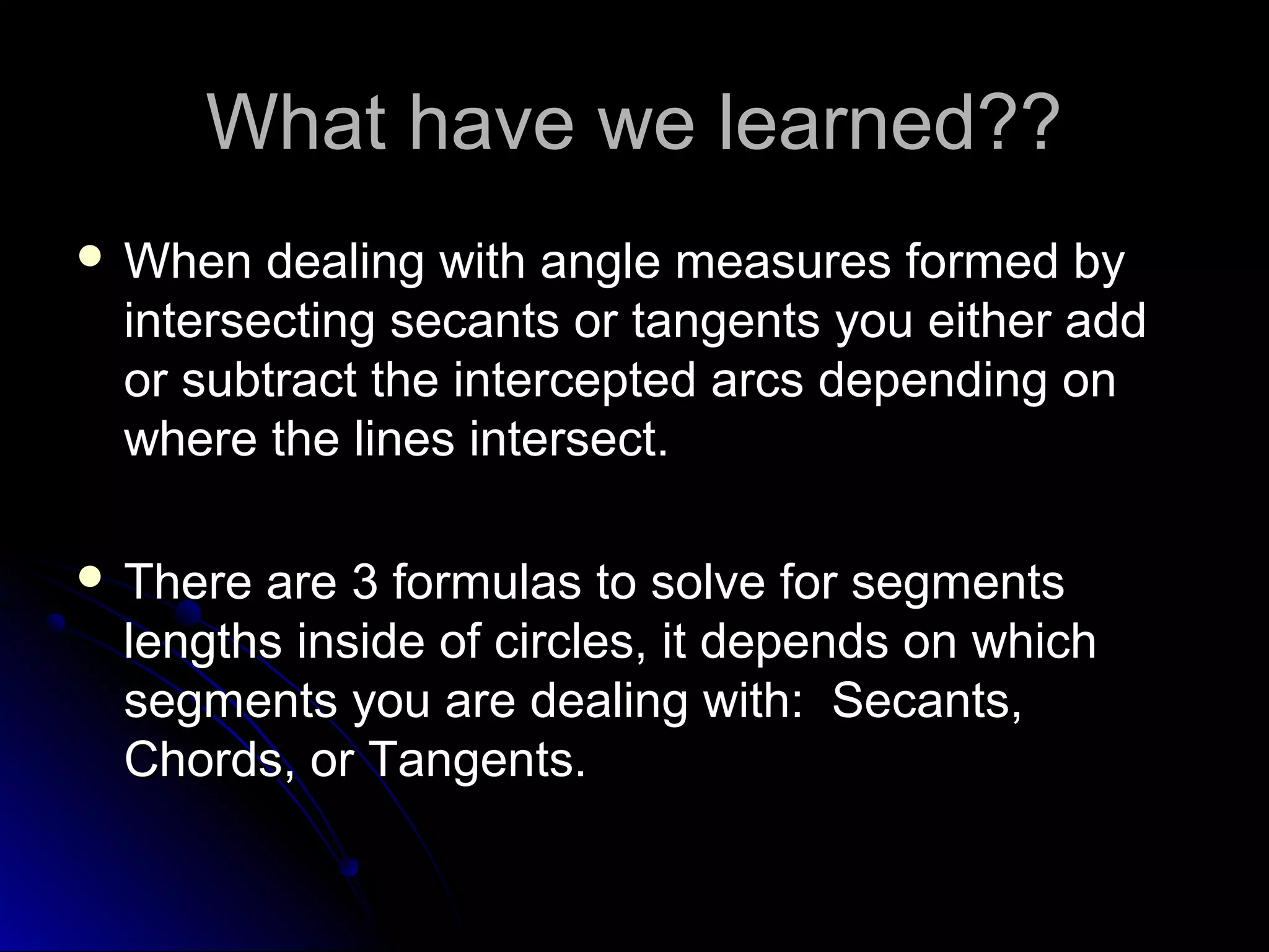 14 5 segment measures lesson | PPT