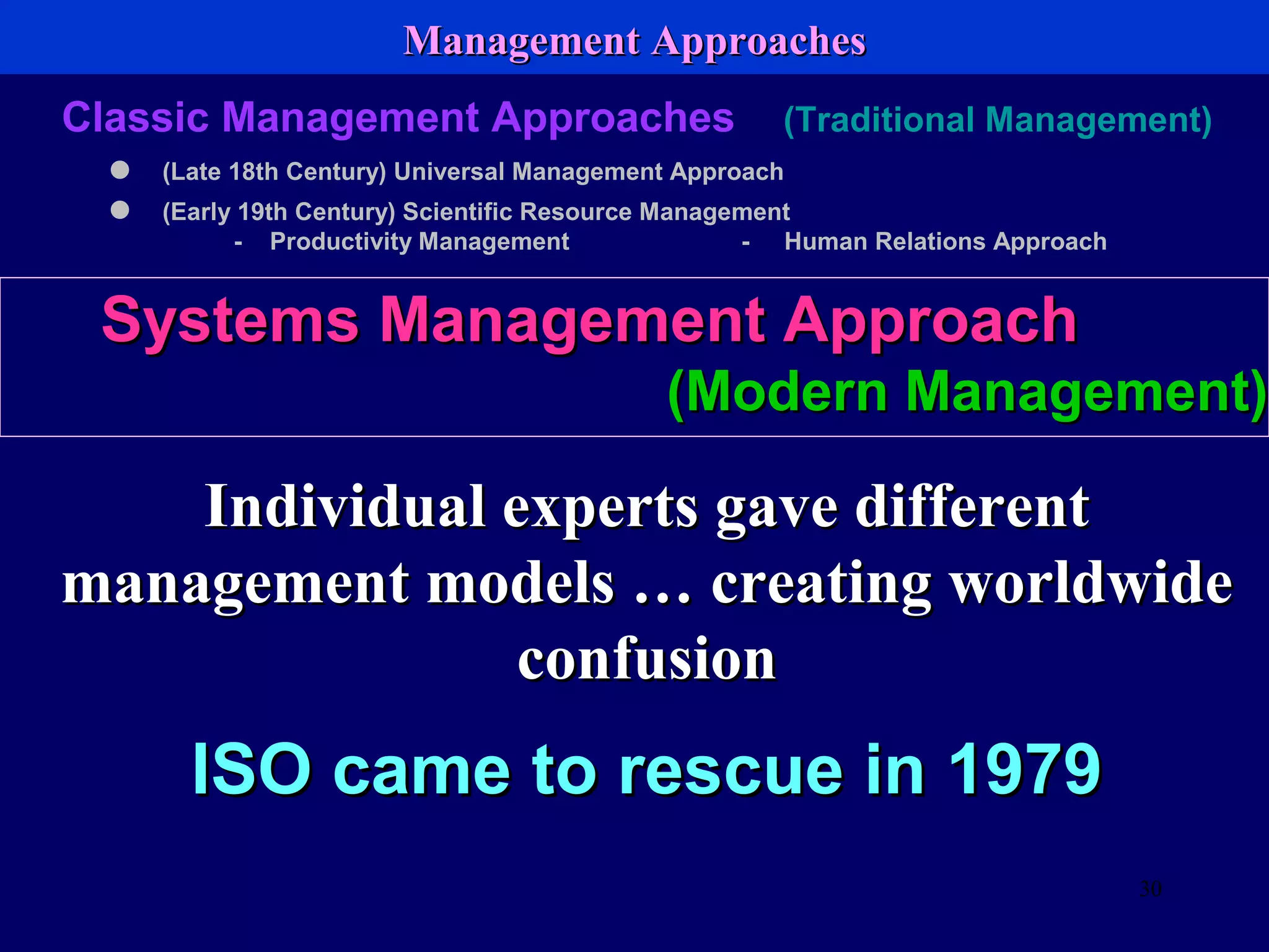 Overview of Organizational Management Systems | PPT