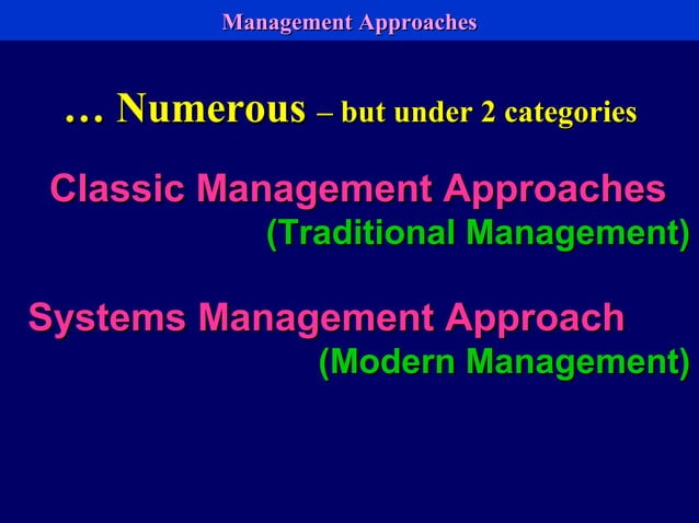Overview of Organizational Management Systems | PPT
