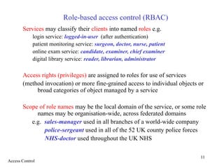 Access control (authorisation) in distributed systems.ppt