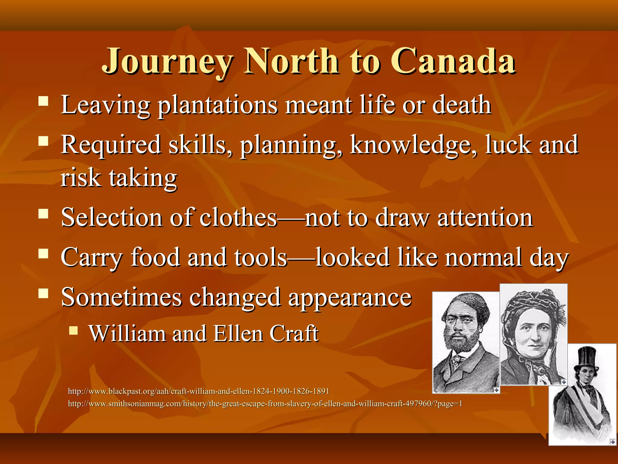 Canada's Underground Railroad Connection | PPT