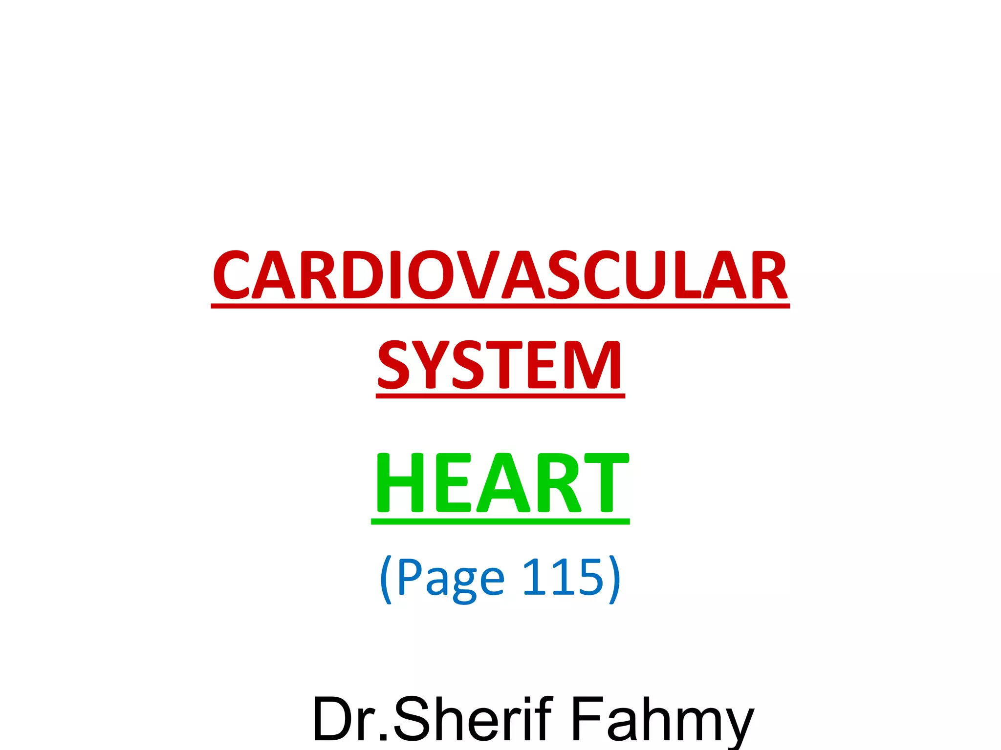 Development of Cardiovascular System (Special Embryology) | PPT