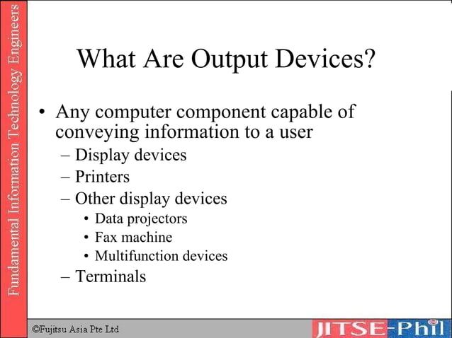 14. Computer Systems Output Devices | PPT