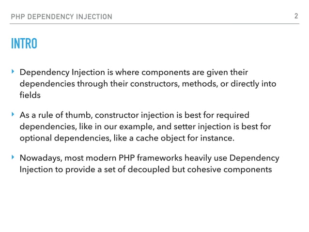 14 Dependency Injection #burningkeyboards | PPT