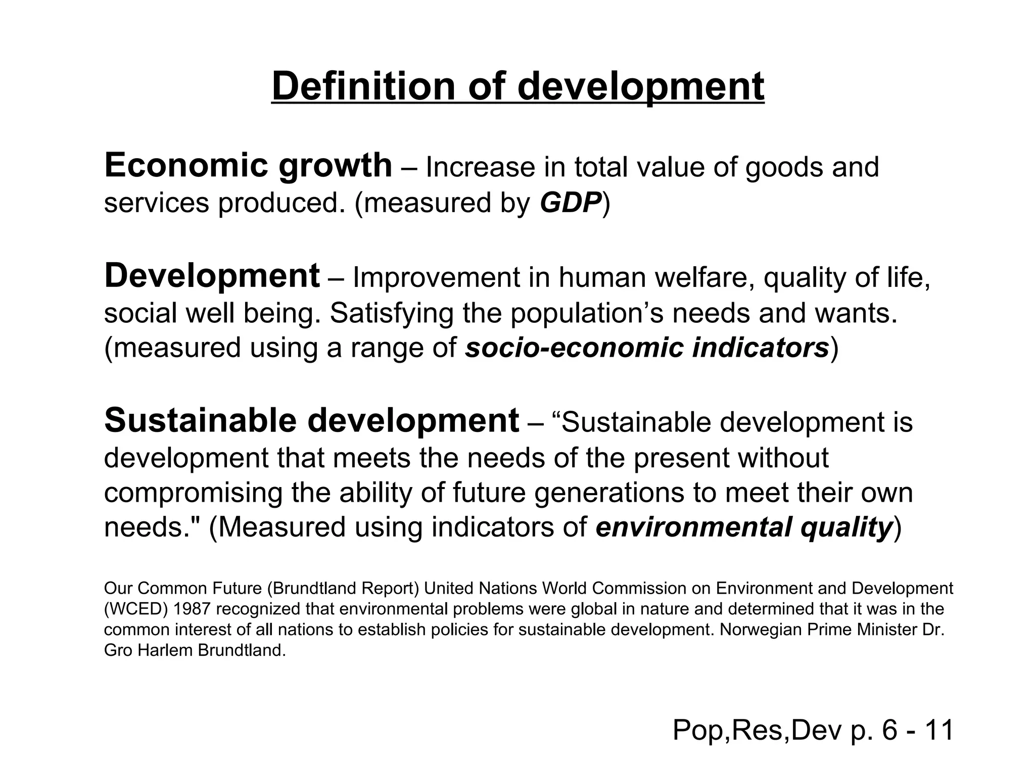 14 Development Definitions And Measuring Development | PPT