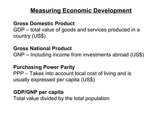 14 Development Definitions And Measuring Development | PPT