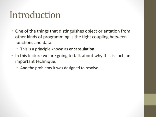 Cpp14 Encapsulation Ppt