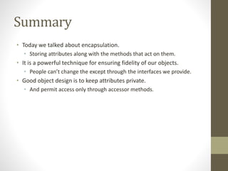 CPP14 - Encapsulation | PPT