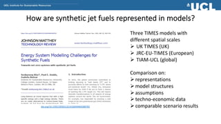Synthetic fuels in TIMES models – a review and recommendations | PPT