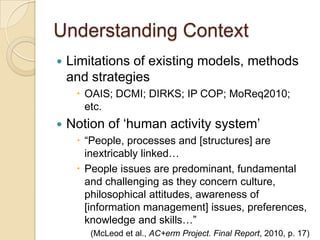 Introducing the Information Culture Framework as a Component of the ...