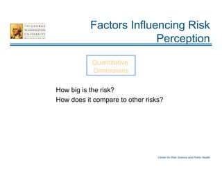 Risk Perception and Communication | PDF