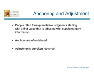 Risk Perception and Communication | PDF