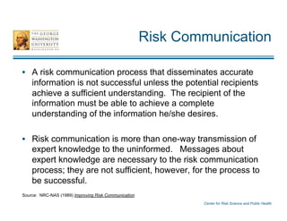 Risk Perception and Communication | PDF