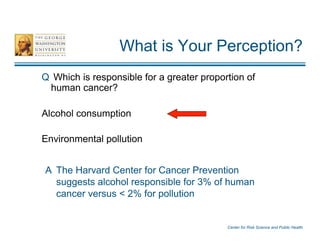 Risk Perception and Communication | PDF