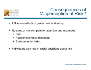 Risk Perception and Communication | PDF