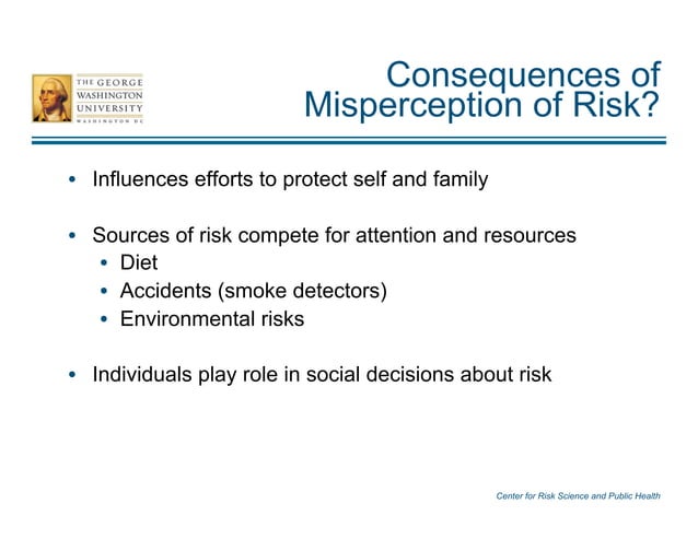 Risk Perception and Communication | PDF
