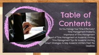 Guide to Effective Time Management for Academic Writing | PPT