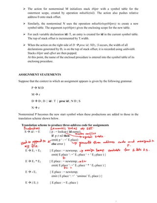 14-Intermediate code generation - Variants of Syntax trees - Three Address Code-14-06-2023.pdf