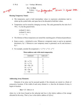 14-Intermediate code generation - Variants of Syntax trees - Three ...