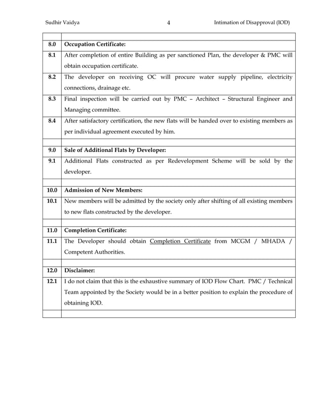 14 intimation of disapproval - iod | PDF | Civil Engineering Industry ...
