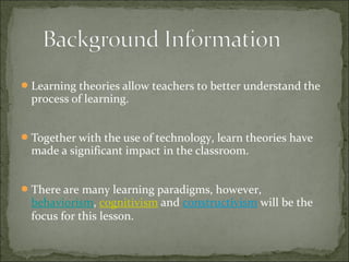 Theories of Learning | PPT