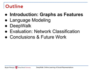 DeepWalk: Online Learning of Representations | PDF | Technology & Computing