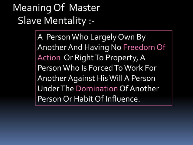 Master Slave Relationship in Robinson Crusoe | PPT