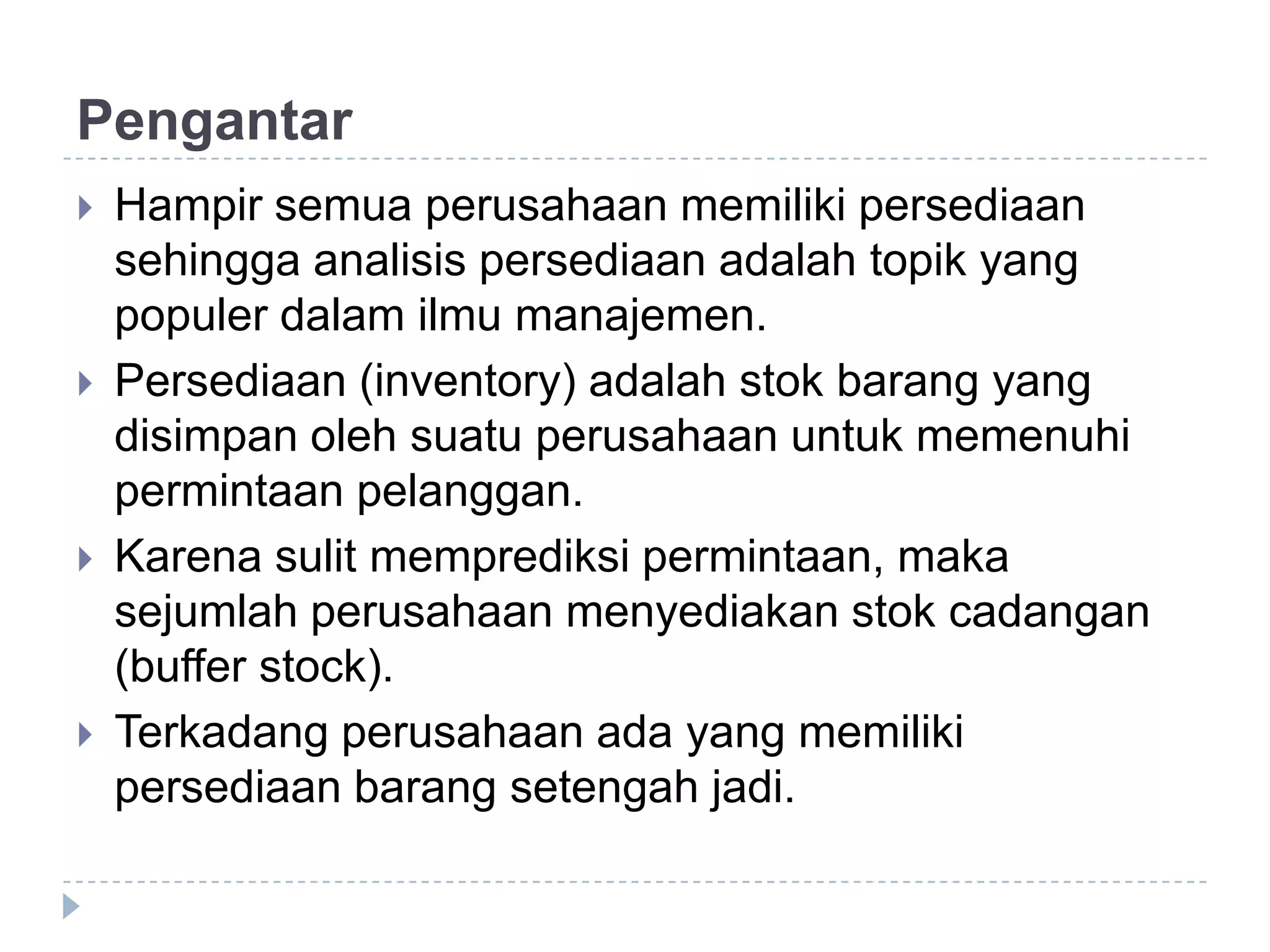 14. manajemen persediaan | PPTX