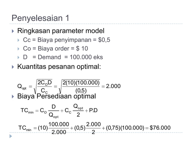 14. manajemen persediaan | PPTX