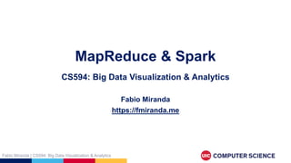 Map Reducec and Spark big data visualization and analytics | PPT