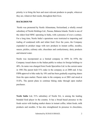 14 Nestle Project[1] | DOC